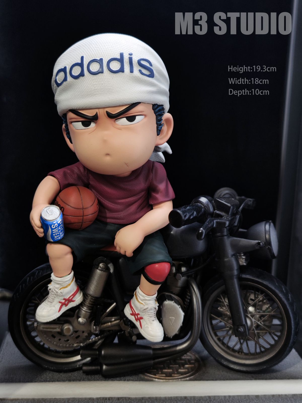 Chibi Ver. Motorcycle Hisashi Mitsui - SLAM DUNK Resin Statue - M3 Studios