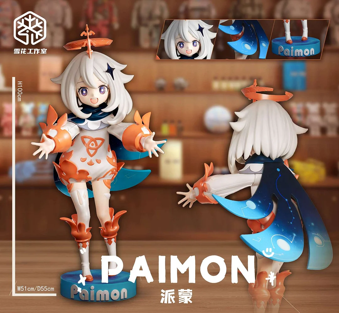 1/7 & 1/1 Scale Paimon - Genshin Impact Resin Statue - Snow Studio