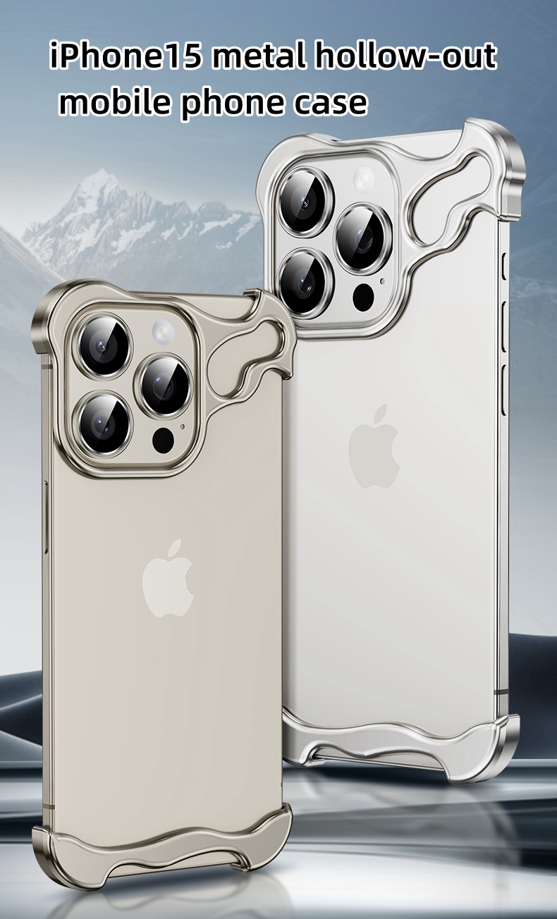 iPhone14/15 metal frame mobile phone case