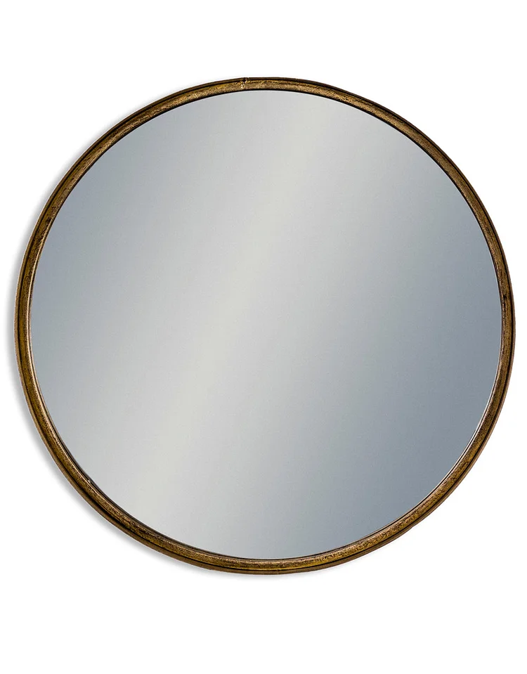 Large Deep Black and Bronze Deep Frame Mirror