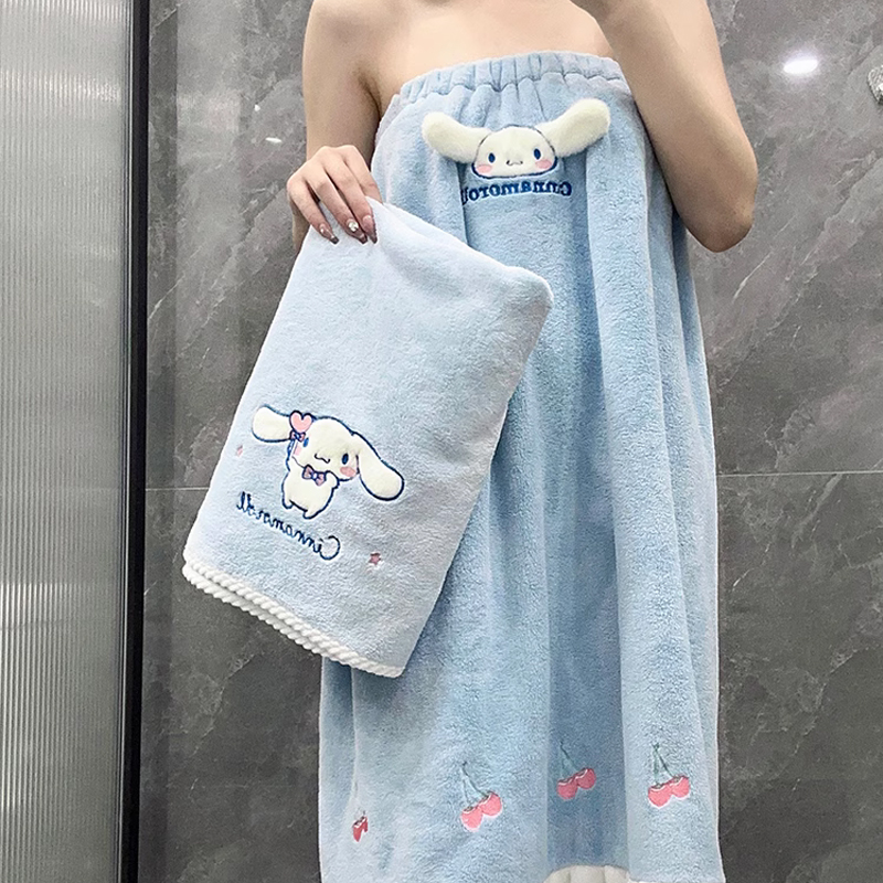 Pastel Blue Cinna Cute Body, Hands, Hair Towels ON1063