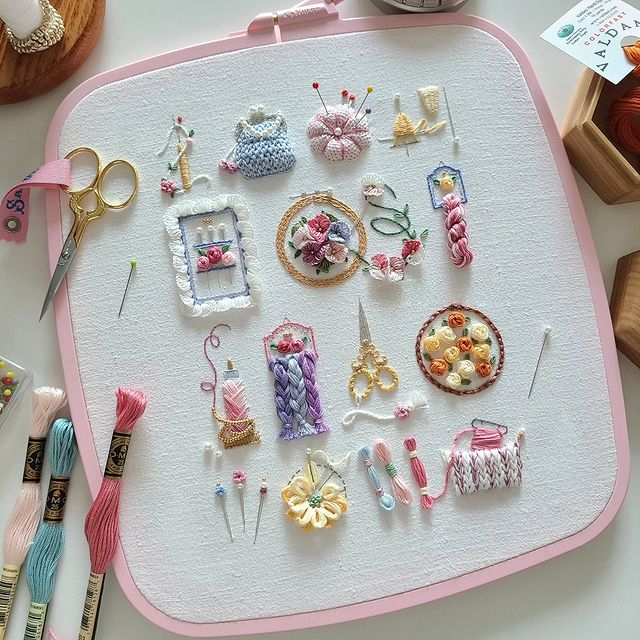 French Embroidery Kit – 16 Gorgeous Designs