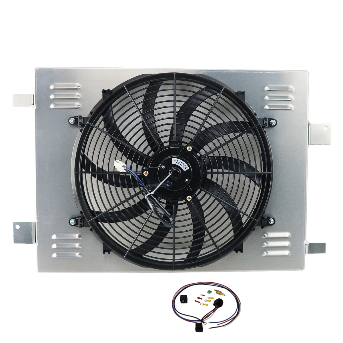 Aluminum Radiator Shroud Fan Relay For CHEVY CORVETTE SSR 5.3L 6.0L V8 ...