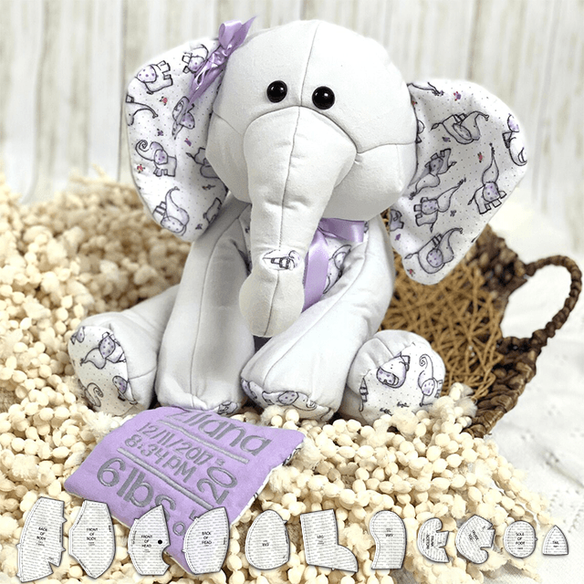 Memory Elephant Template Set(8 PCS)-With Instructions
