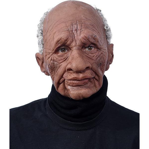 Halloween Costume Realistic Grandfather Mask For Adult
