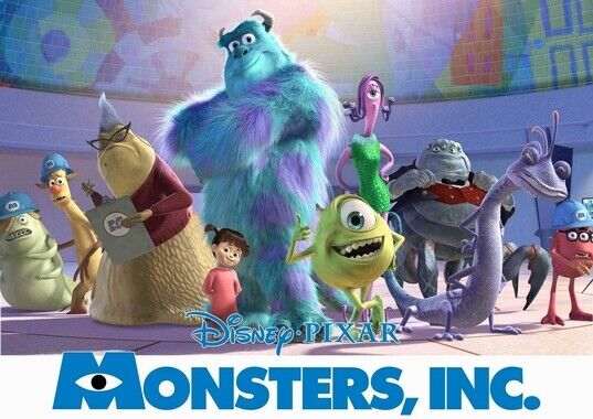 MONSTERS INC POSTER - DISNEY PIXAR CLASSIC - HIGH GLOSS - PHOTO QUALITY ...