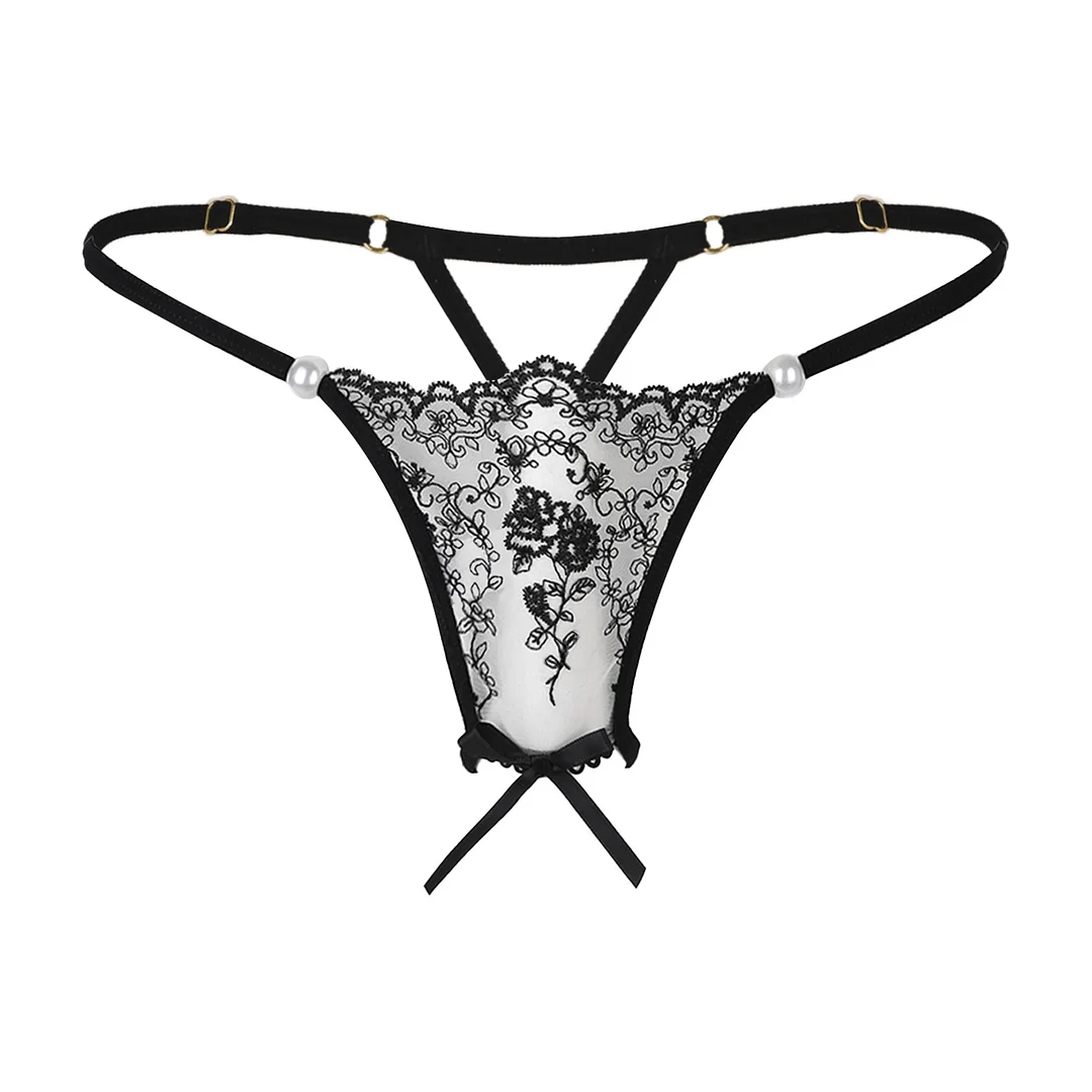 Billionm Mens Lingerie Crotchless Sissy Panties Floral Lace T Back
