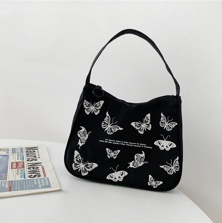 BUTTERFLY PRINT HANDBAG