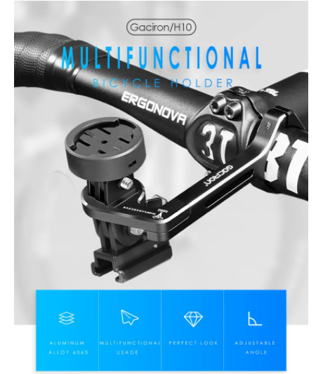 Gaciron H10 Bicycle Computer Holder MTB & Road GPS Aluminum Mount ...