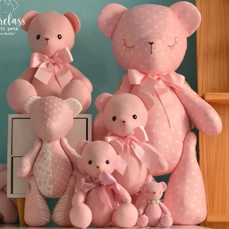 Patchwork Memory Bear Template Set - With Instructions