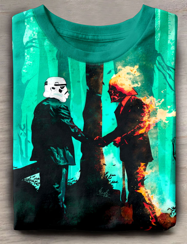 Pink Floyd Band Handshake Art Print T-shirt