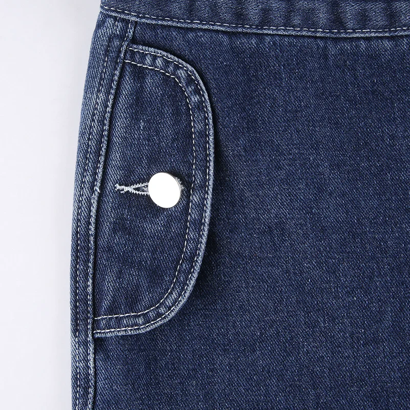 RED STRING MULTI-POCKET CARGO JEANS