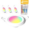 Dimmable LED Spot light 7W round downlight RGB Recessed Spot Ceiling ...