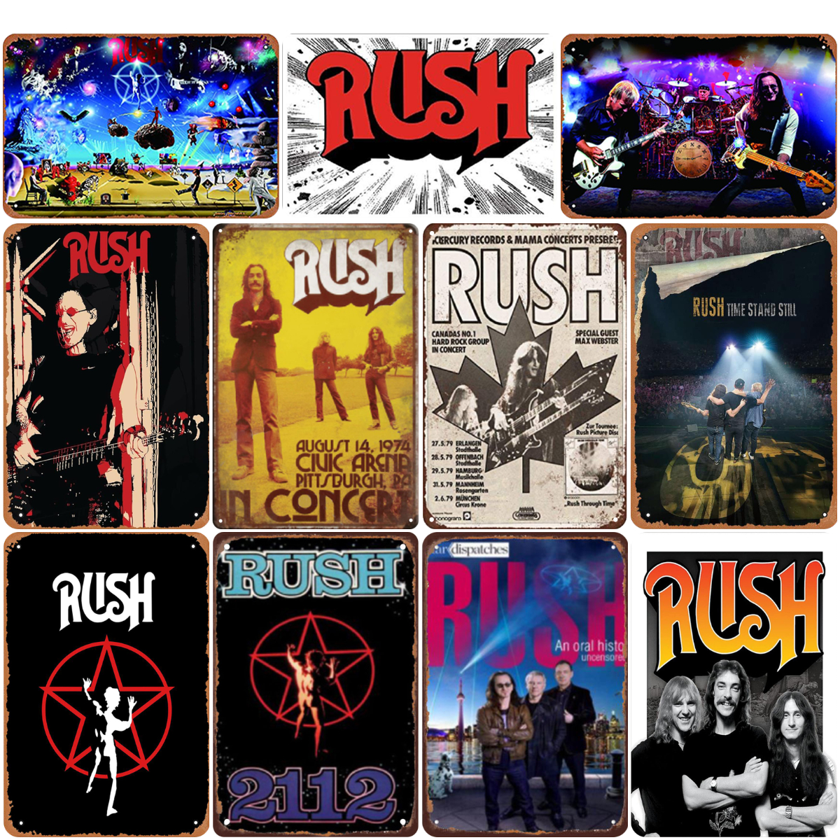 20*30cm/30*40cm-Rush-Metal Tin Signs