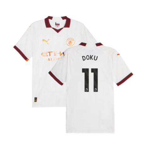 Man City Jérémy Doku 11 Away Shirt Kit 2023-2024
