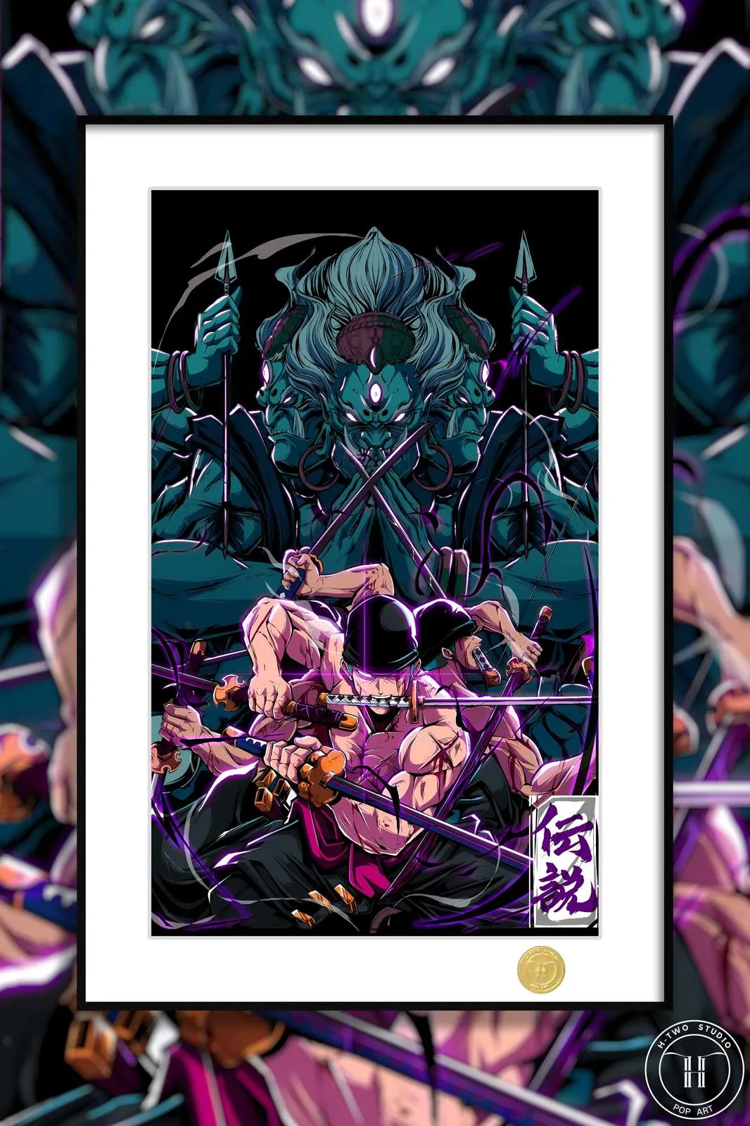 Nine Sword Style Roronoa Zoro Decorative Painting - ONE PIECE - H-TWO ...