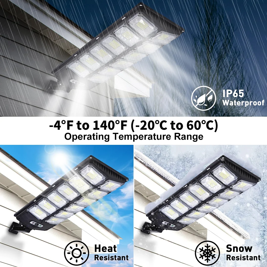 Sakerplus Solar Street Lights Outdoor Waterproof