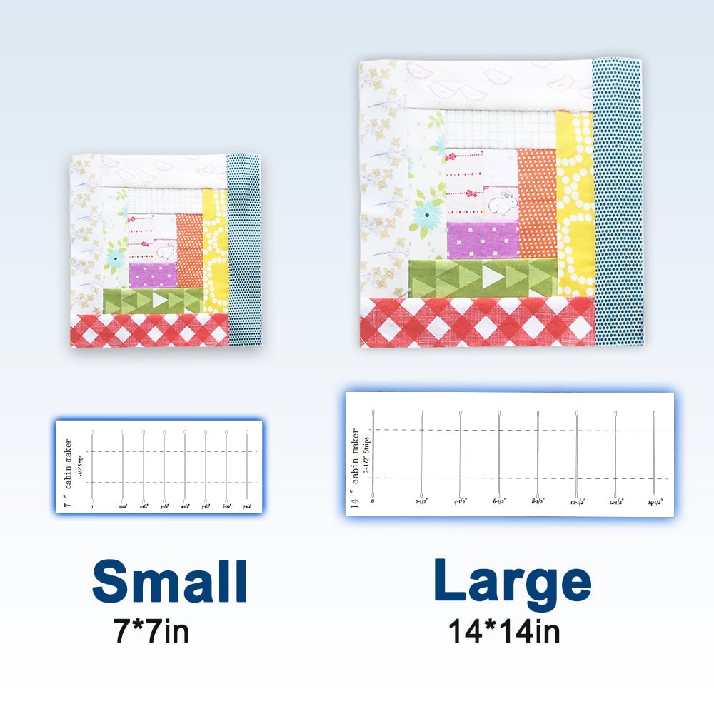 Log Cabin Maker Template Set- With Instructions