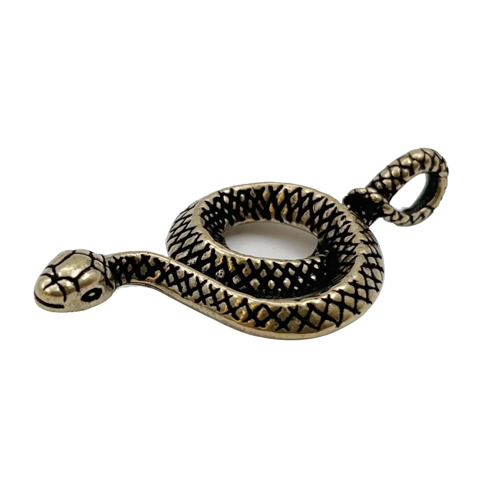 Churchf Snake Vintage Handmade Brass Cobra Key Foddle Pure Zodiac Disc ...