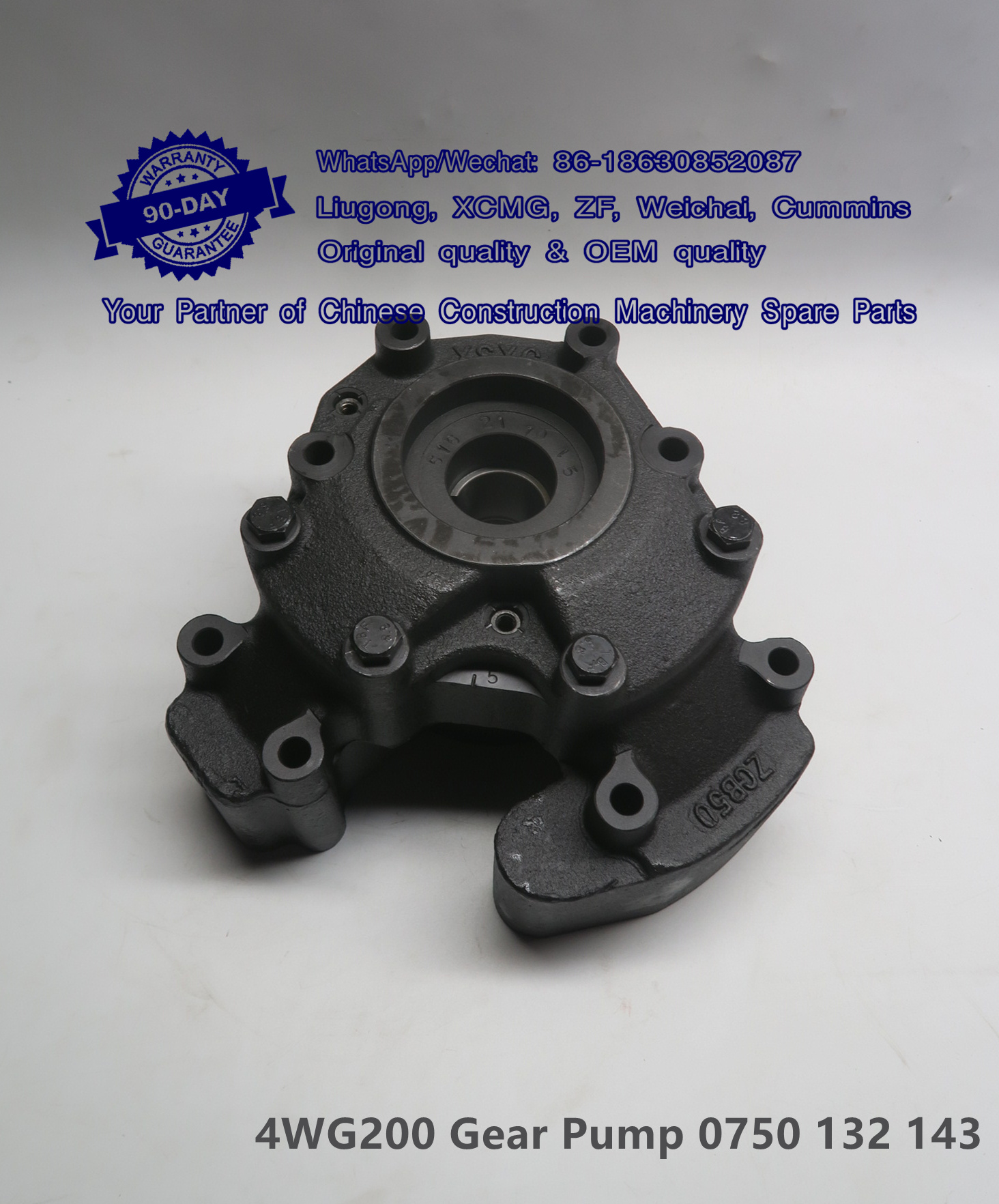 0750132143 4WG200 Transmission assembly Spare Parts, 4WG200 Gear Pump ...