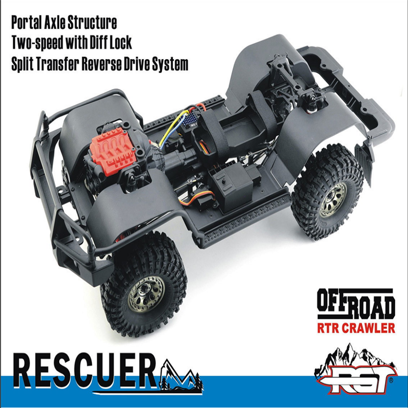 RGT EX86190 RESCUER 1/10 Realistic Crawler 4WD Real Hard-core R/C Off ...