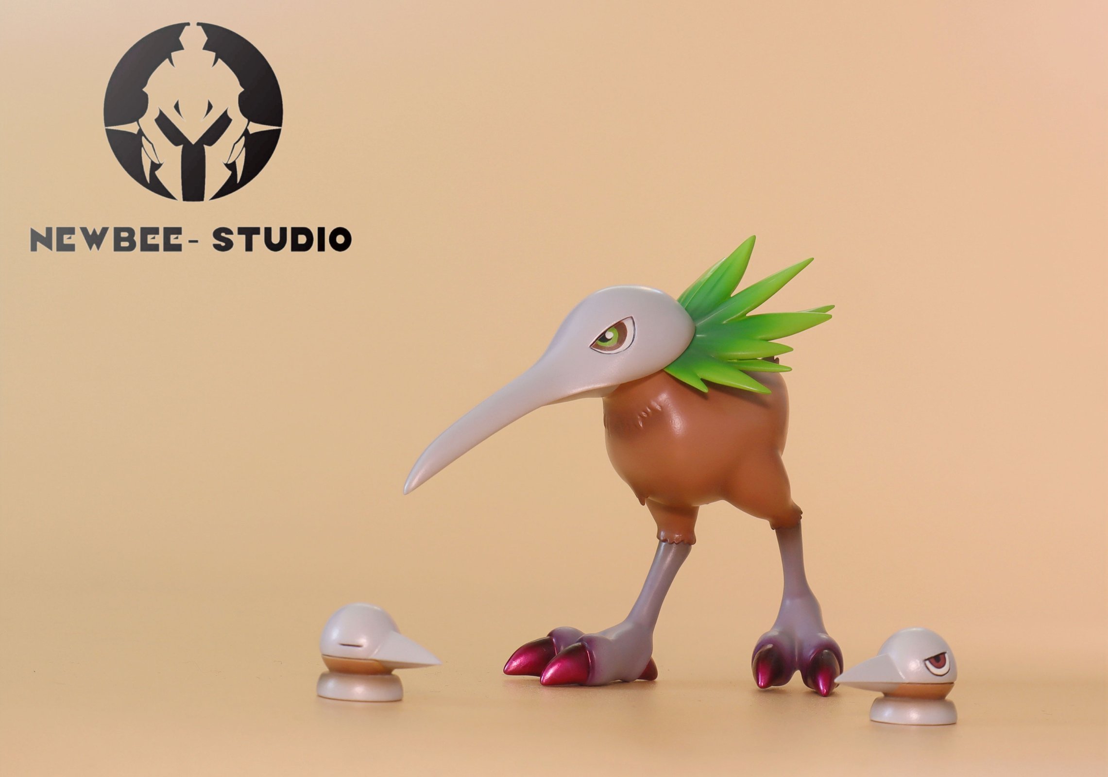 Kiwimon & Chibi Kiwimon - Digimon Resin Statue - Newbee Studios [In Stock]