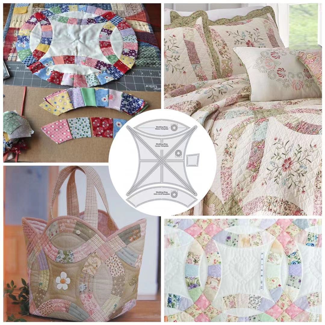 Double Wedding Ring Quilting Template