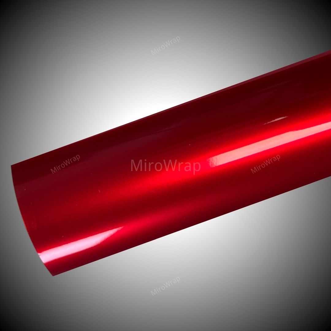 Gloss Metallic Gem Red Vinyl Wrap