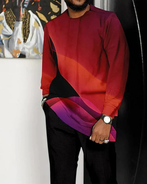 Long Sleeve Colorblock Walking Suits