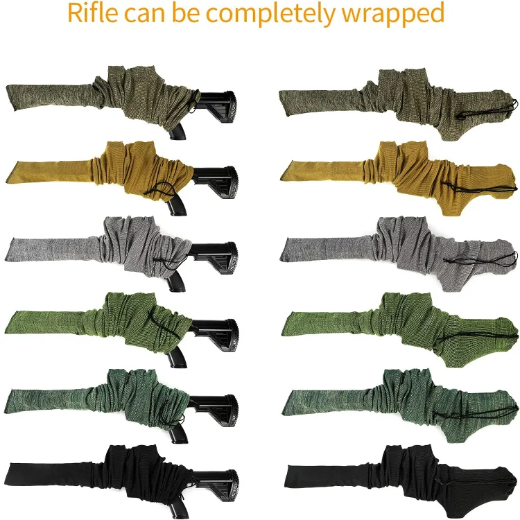 Extra-Thick Gun Socks for Rifles with Scope, Silicone-Treated Gun Socks