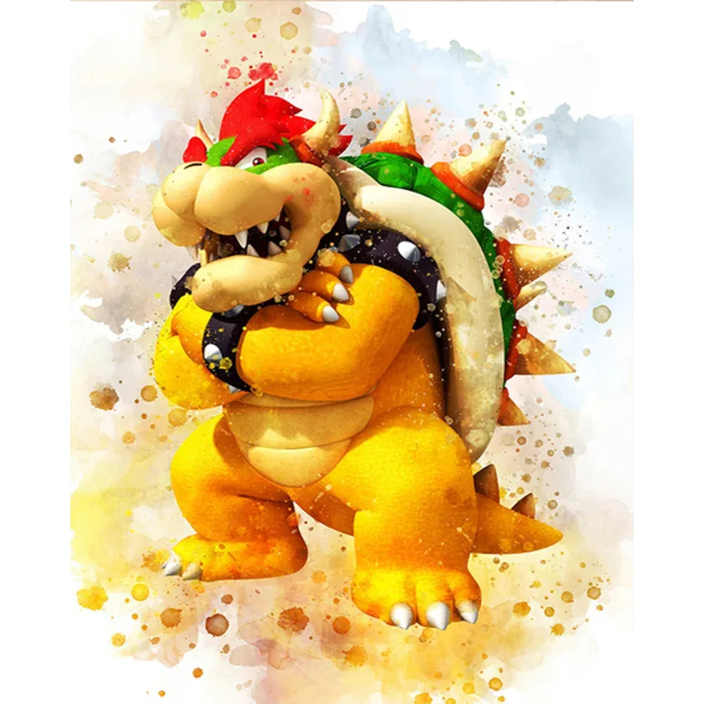 Super Mario Cool Boss (canvas) full round or square drill diamond painting
