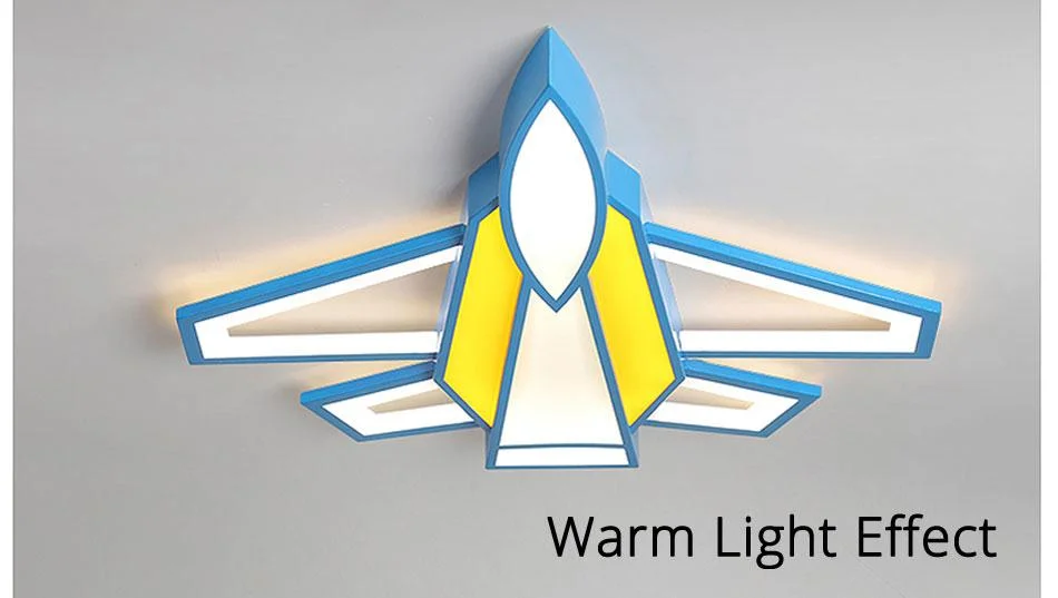 Modern LED Airplane Ceiling Lights Boy's Girl's Study Room Bedroom Lamp ...