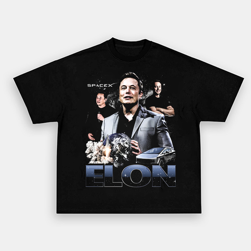 Elon Musk Printed Men's Oversized T-Shirts