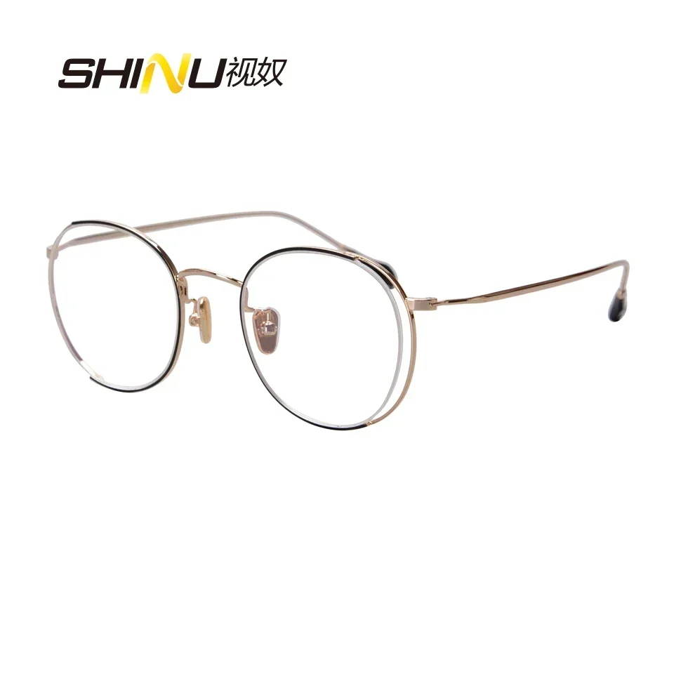 round shape glasses women progressive near and far multifocal ...