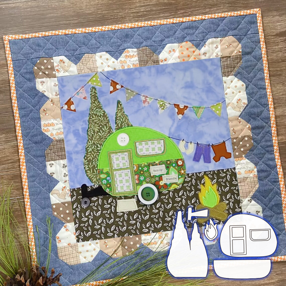 Cute Campervan Template Set