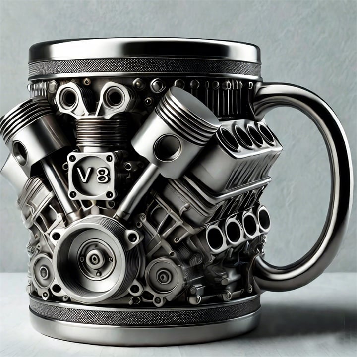 V Engines Stainless Steel Cup