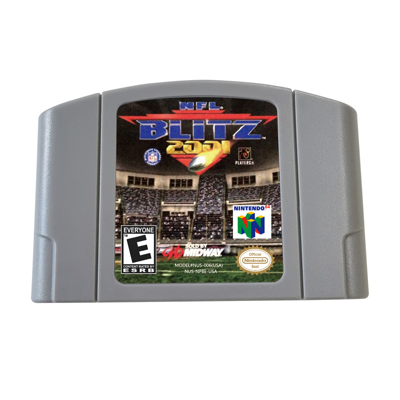 NFL Blitz 2001 N64 Cartridge For Nintendo 64 Game Console