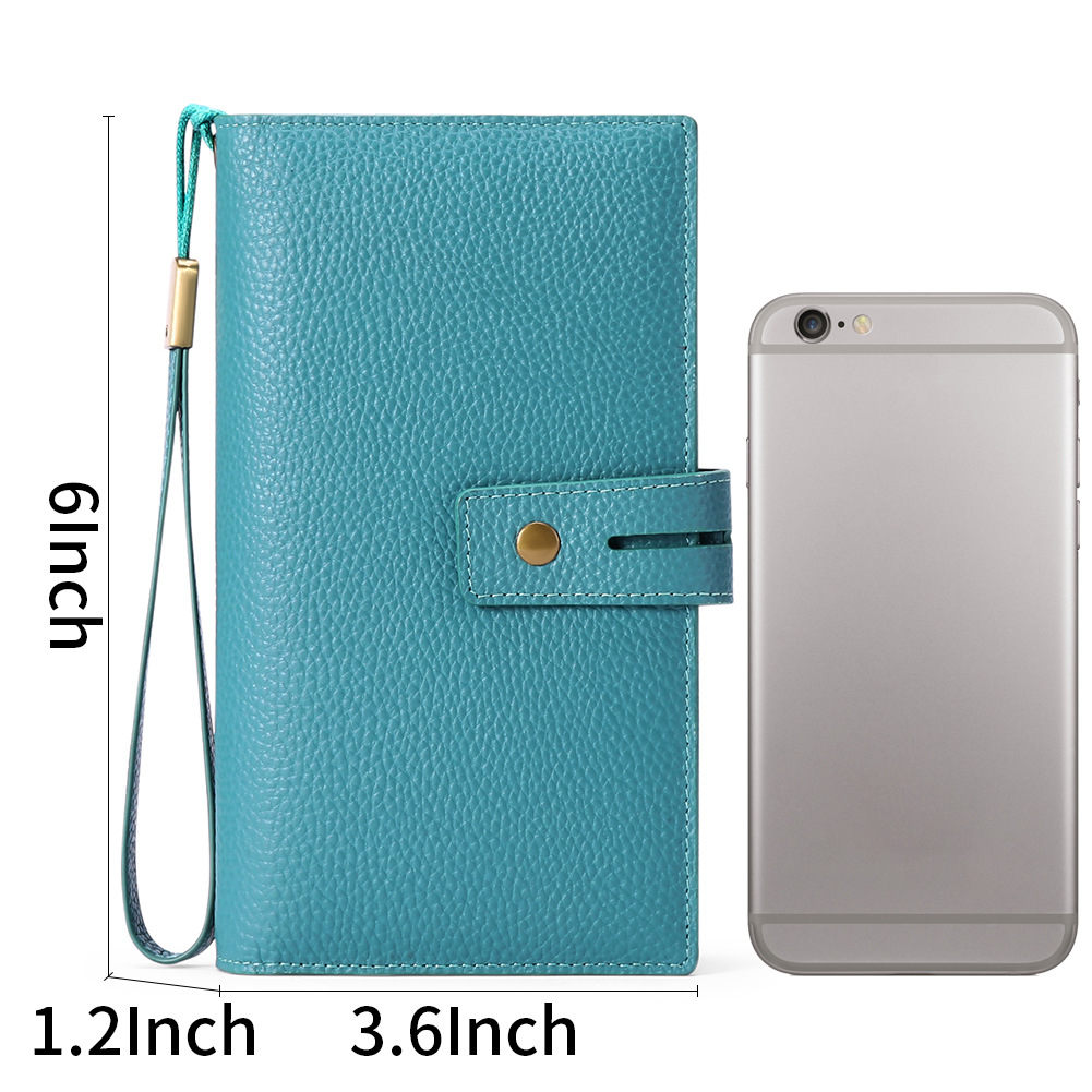 Women's Big Fat Rfid Leather wallet clutch organizer checkbook holder