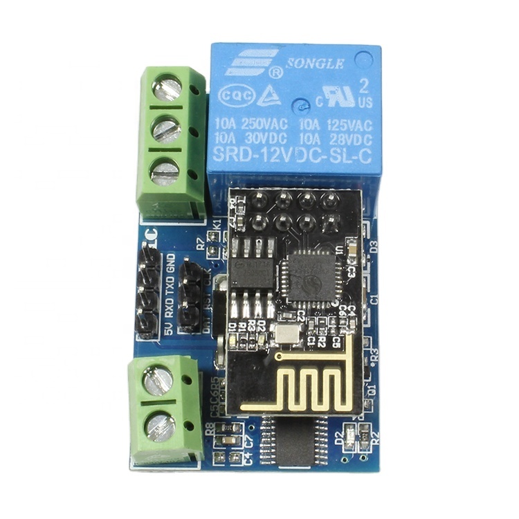 12V ESP-01 WiFi Relay IoT Smart Home Mobile APP Remote Controlled Relay ...