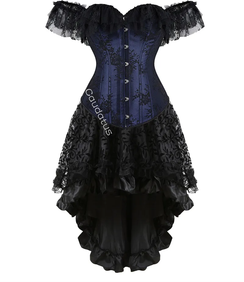 Billionm Corset Dress Tutu Skrits Set Overbust With Lace Sleeved ...