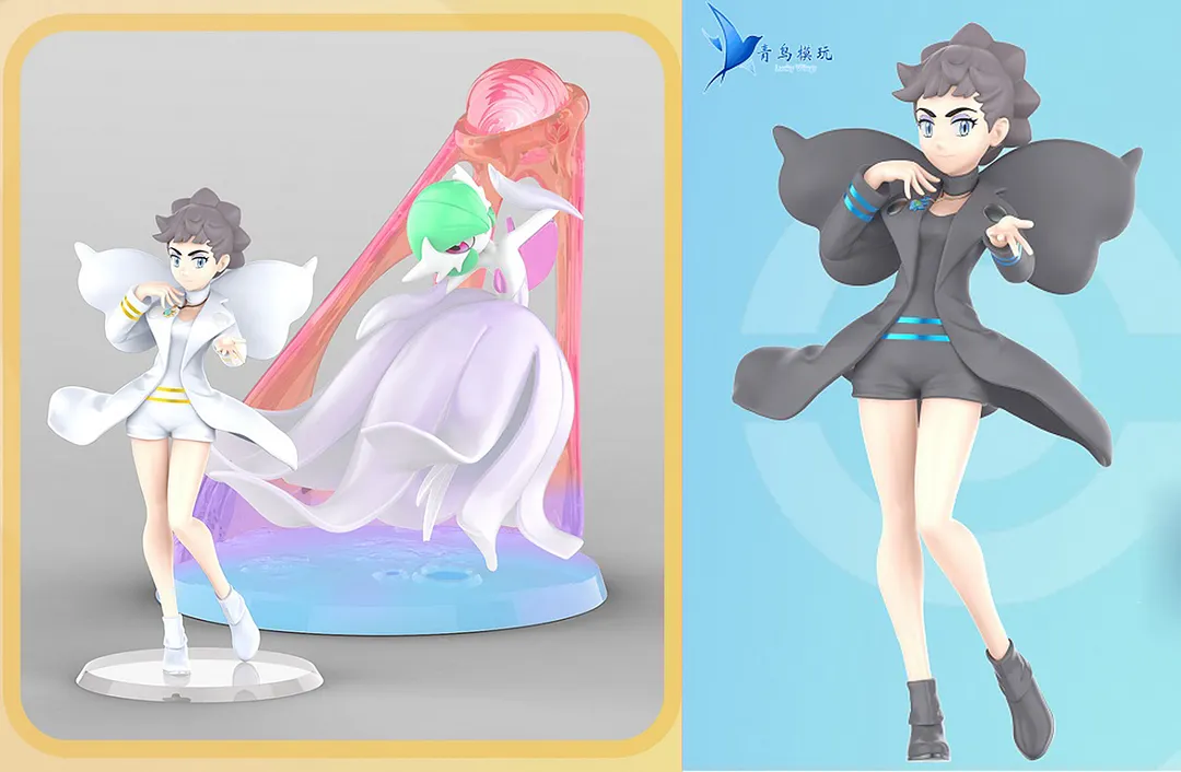 1/20 Scale World Zukan Diantha & Moonblast Mega Gardevoir - Pokemon ...