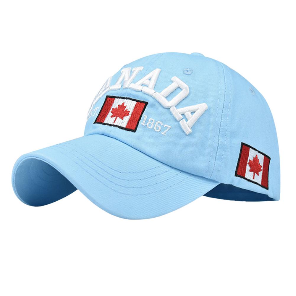 Fashionable Baseball Ca-p Canada Letter Embroidered Peaked Ca-p ...
