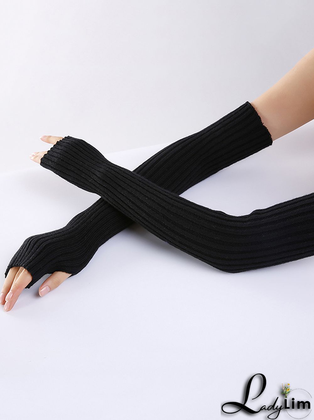 Original 9 Colors Striped Knitted Sleevelet - Ladylim