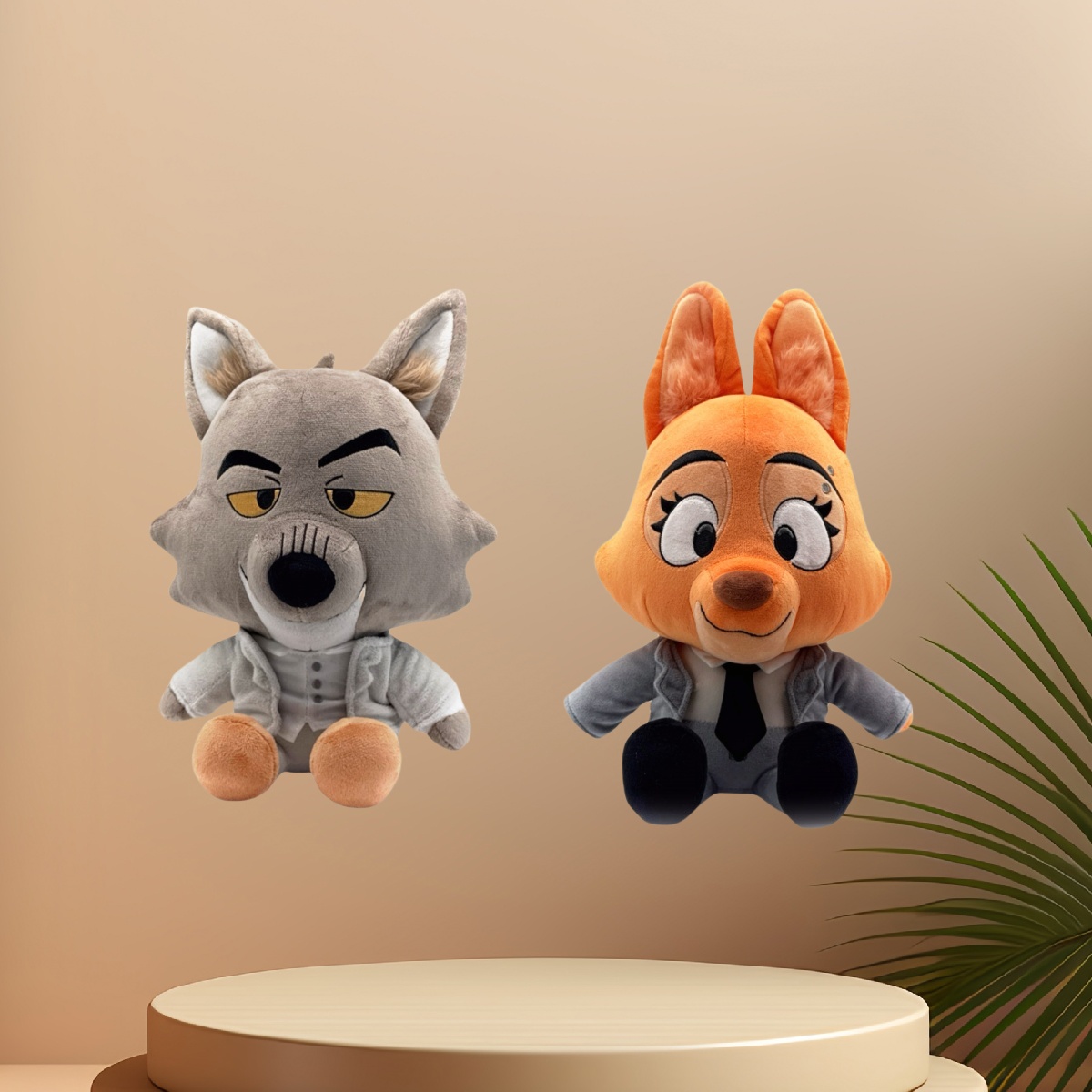 Bad Guys 2 Mr. Wolf plush & Diane Foxington plush 2pcs