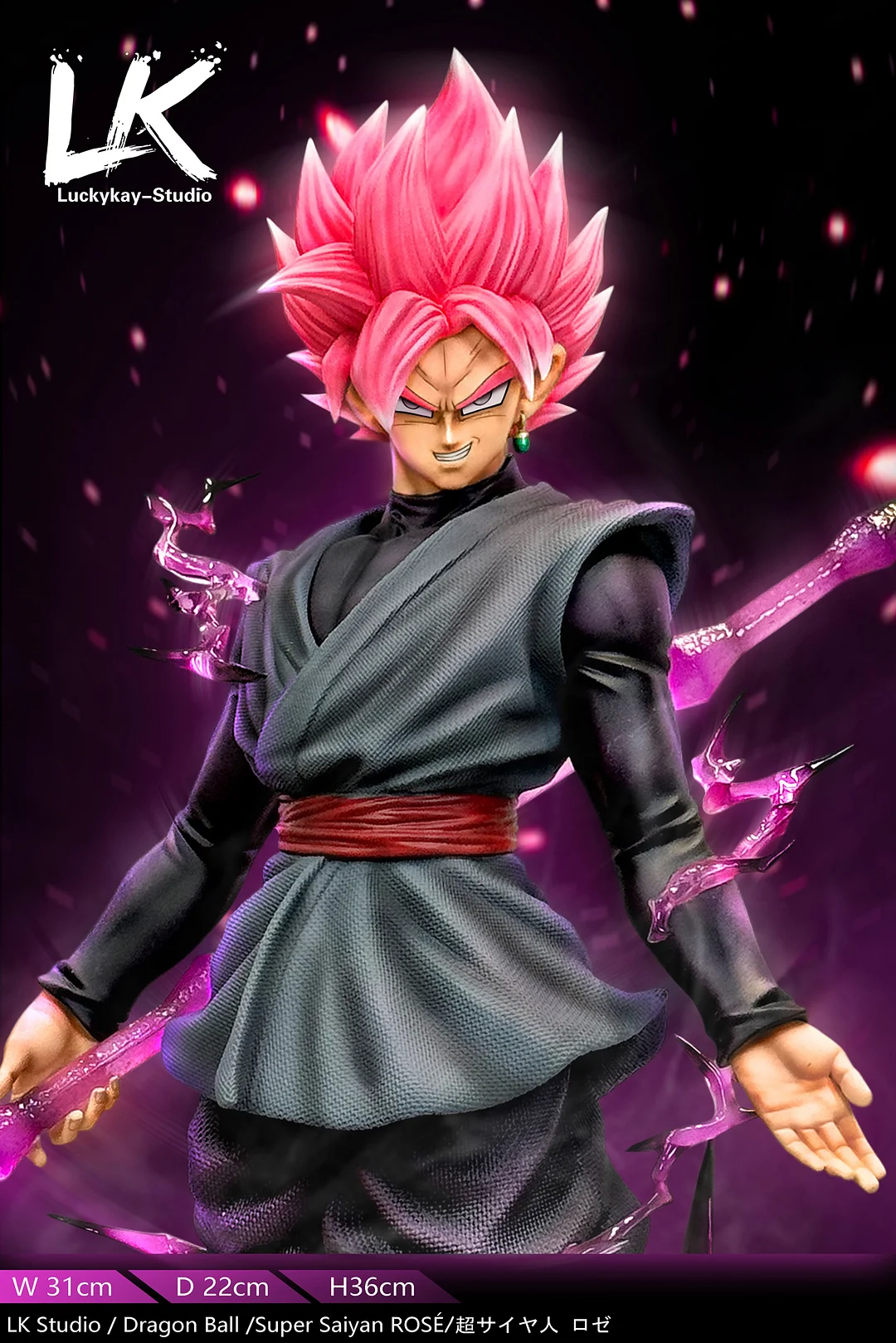 1/6 Scale Super Saiyan Rosé Son Goku - Dragon Ball Resin Statue - LK ...