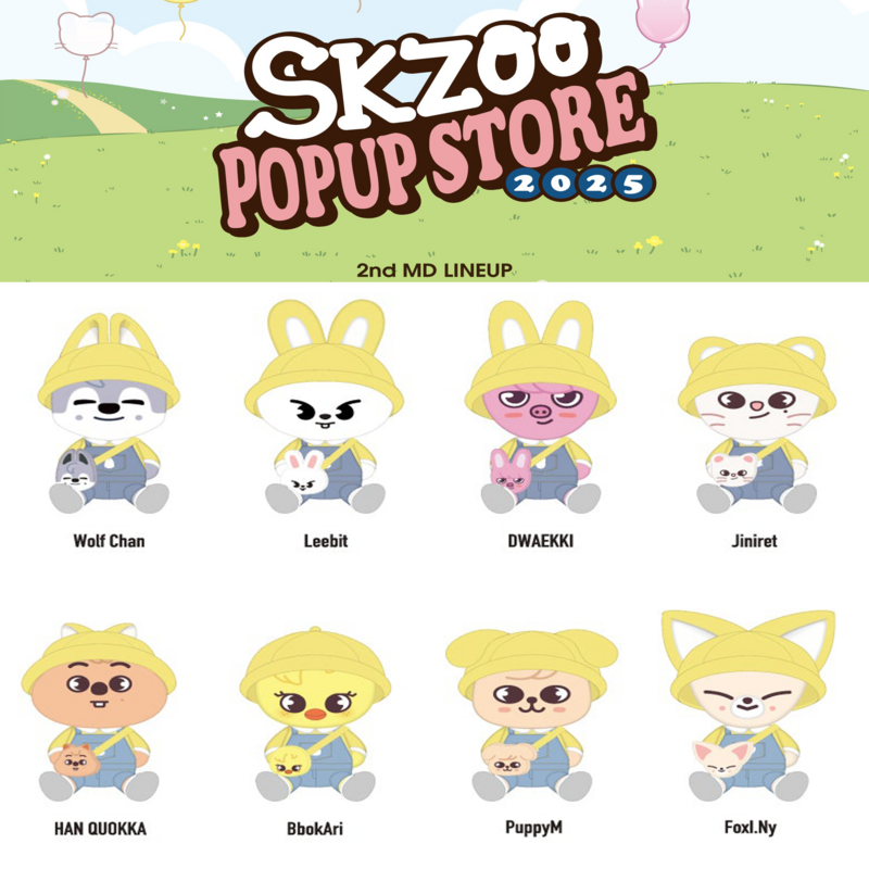 Stray Kids SKZOO Pop Up Store 2025 2nd MD Soft Toy