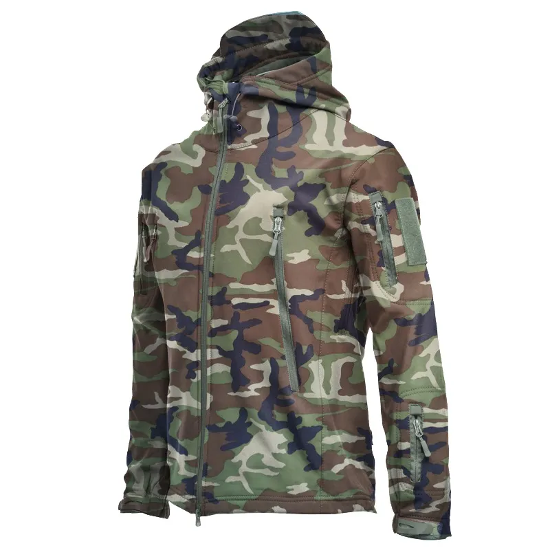 Hooded Fleece Waterproof Wind Mountaineering Thermal Jacket