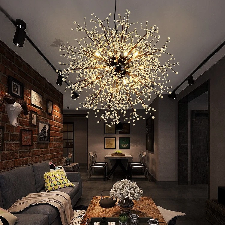 Dandelion Fireworks Modern Pendant Ceiling Lamps Loft For The Kitchen ...