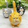 Kitty miniature sculpture,original art (A package three cats)