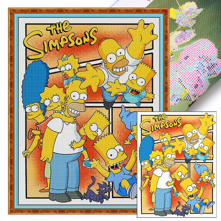 Simpsons Home Sweet Home Cross Stitch
